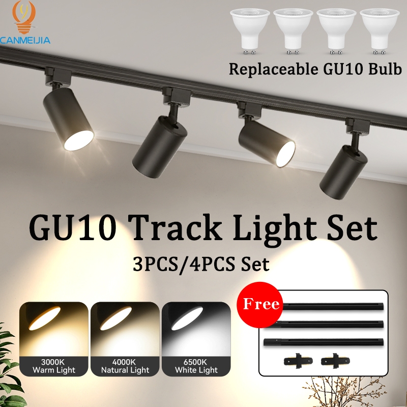 Replaceable GU10 Track Light Tri-color LED Spotlight Bulb Replaced ...
