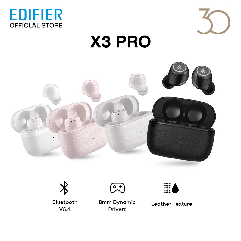EDIFIER X3 Pro Bluetooth V5.4 Earbuds Active Noise Cancellation ...