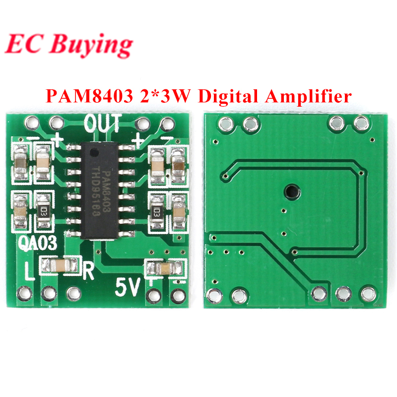 5pcs/1pc PAM8403 Audio 2x3W PAM 8403 Mini Digital Power Amplifier Board ...