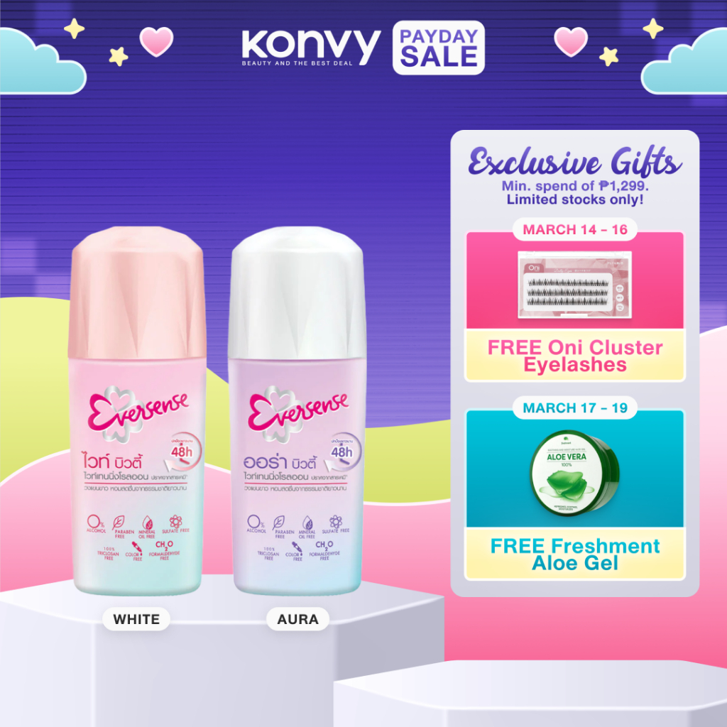 Eversense Whitening Roll On 45ml | Shopee Philippines