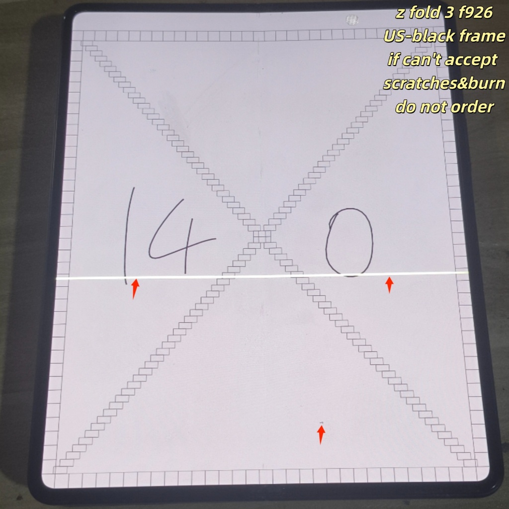 Defect Original LCD Inner screen with dot line scratches For Samsung ...