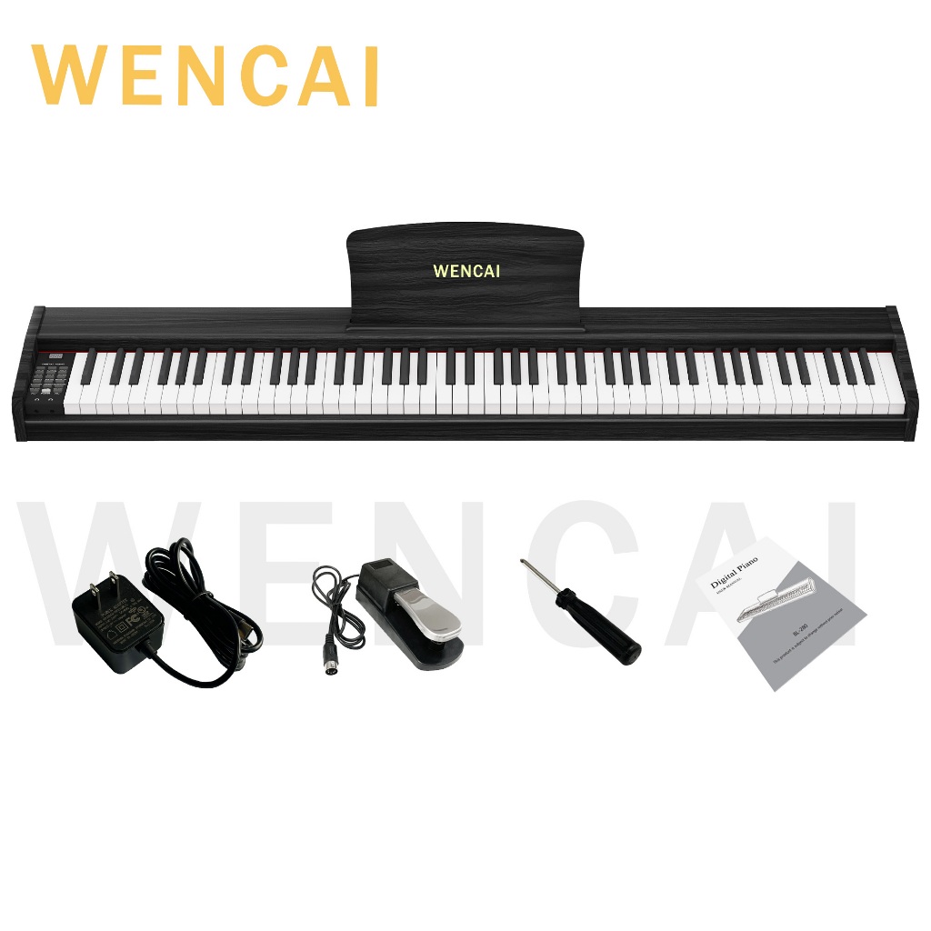 WENCAI Digital Keyboard Piano 88 Keys Professional Smart Portable ...