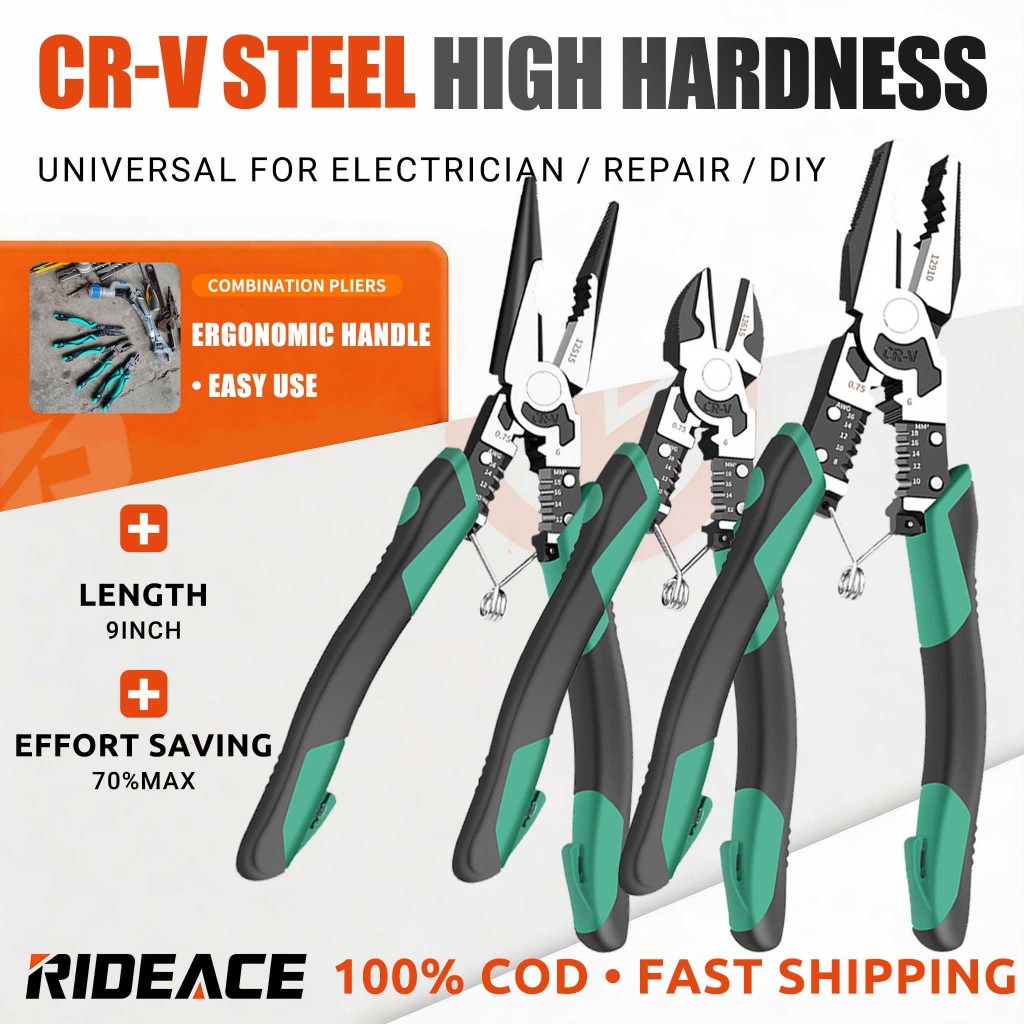 10 in 1 Combination Pliers chrome vanadium steel 9inch Multifunction ...