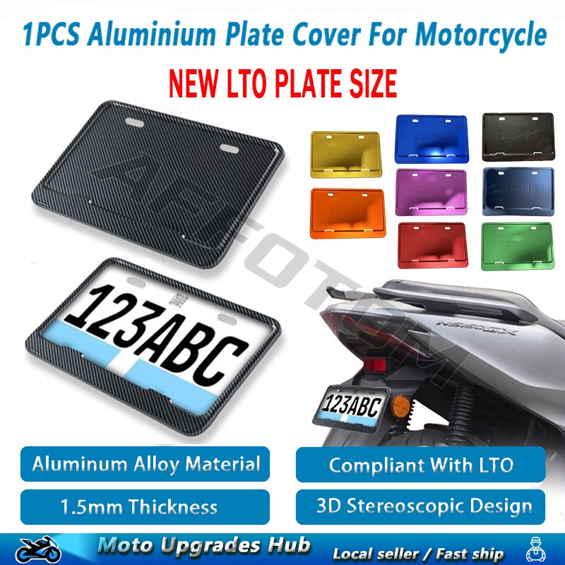 AFFOTOM 1PCS Universal ‌Aluminium‌ Alloy Plate Cover For Motorcycle New ...