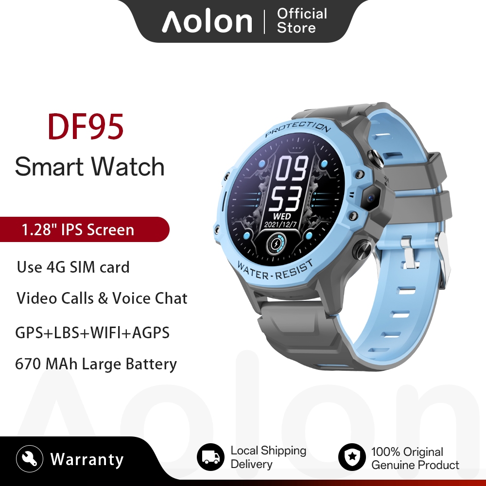 Aolon Df95 4G Kids Smart Watch With Gps Tracker & Video Calling Smart ...
