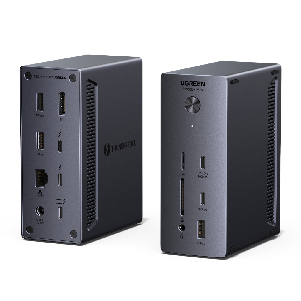 UGREEN Revodok Max Thunderbolt 4 Docking Station - Aluminum Alloy Gray ...