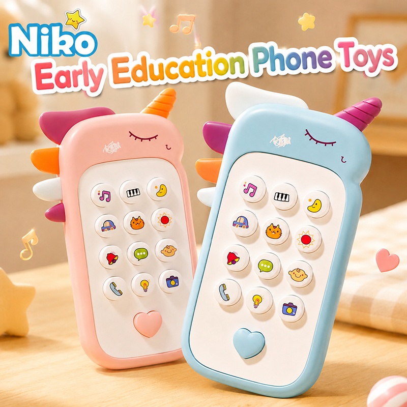 NIKO Baby Phone Toys Telephone Music Toy Early Educational Learning ...