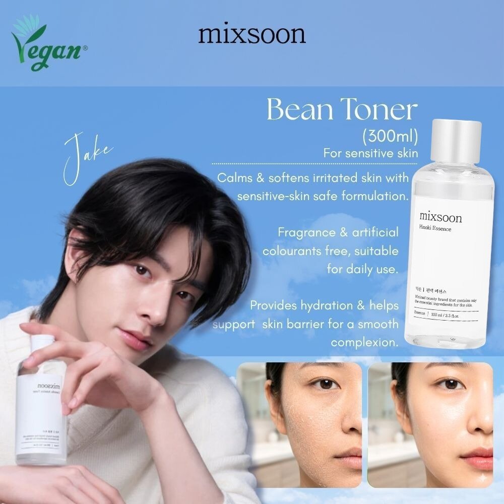 MIXSOON Bean Toner - Korea Gentle Smoothing Toner for Large Pores ...