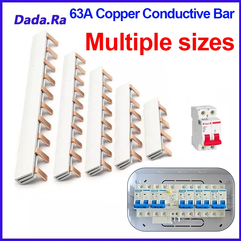 1/2P Pin Type Comb Busbar 63A Copper Conductive Bar for Circuit Breaker ...