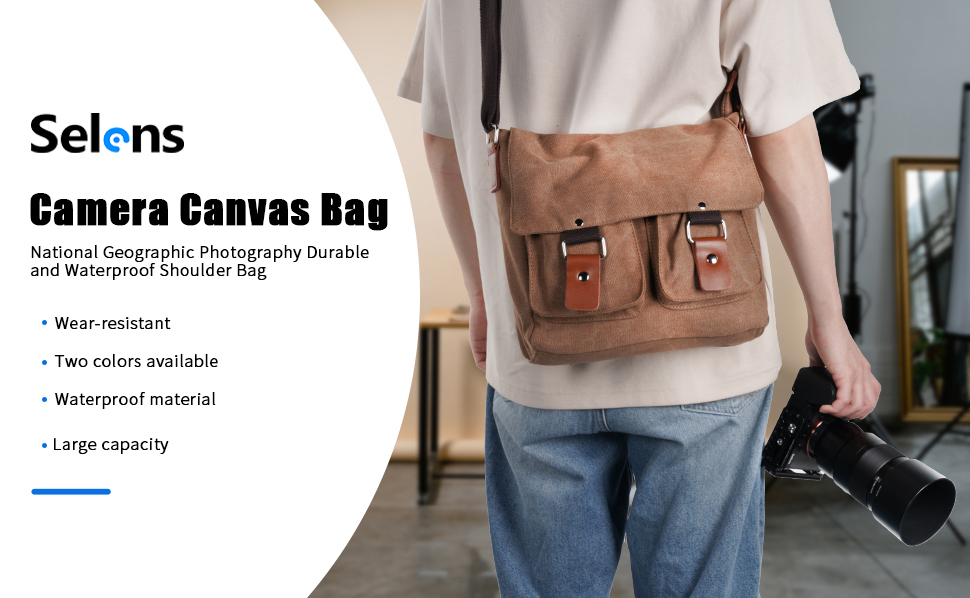 Selens Camera Bag Sling Dslr Canvas Bag Waterproof National Geographic ...