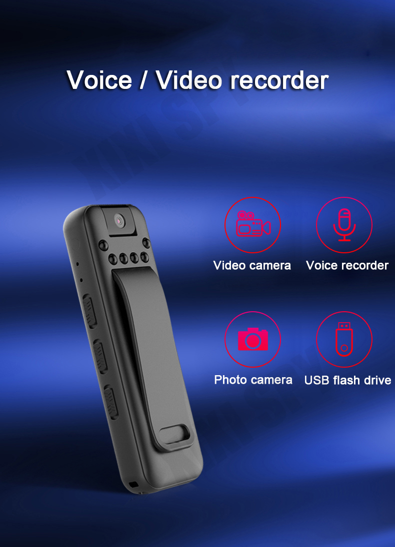 Mini camera night vision small wireless body cam micro voice video ...