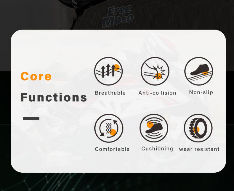 NEW SULAITE Men's Motorcycle Shoes Four Seasons Motorbike Gear Shift ...