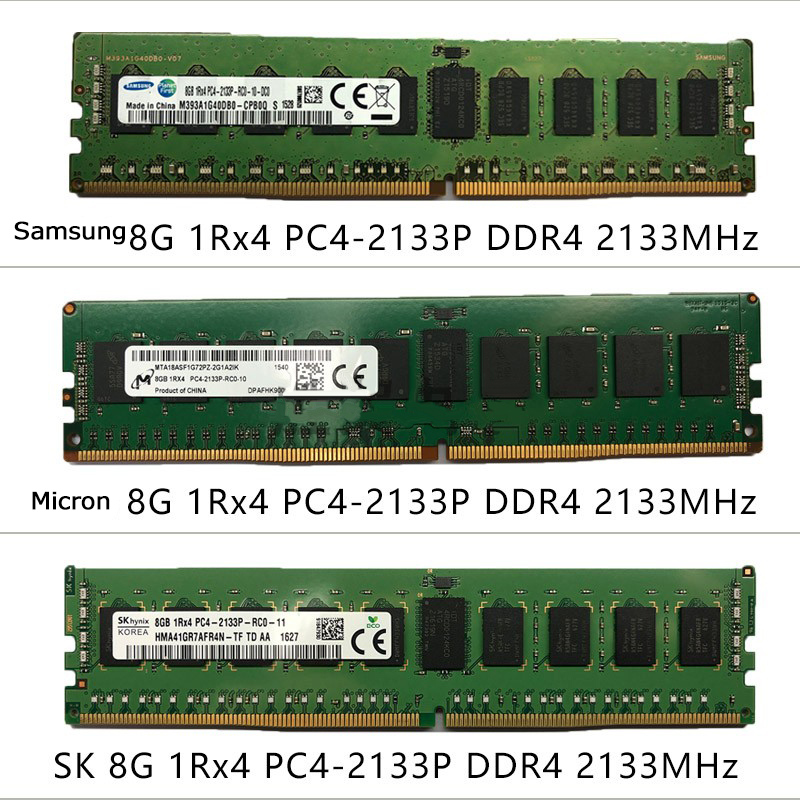 Samsung 8G 16G 32G DDR4 ECC REG PC4 2133 2400 Server Memory Module x99 ...