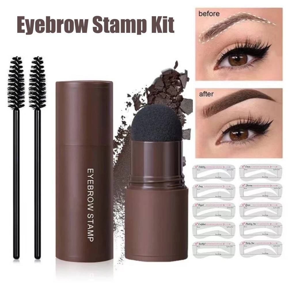 P.TWO.P Eyebrow Stamp Stencil Kit One Step Brow Stamp Shaping Kit ...