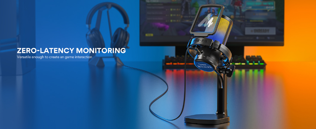 Maono DGM20/DGM20S USB Microphone RGB Gaming Mic Condenser Mic Noise ...