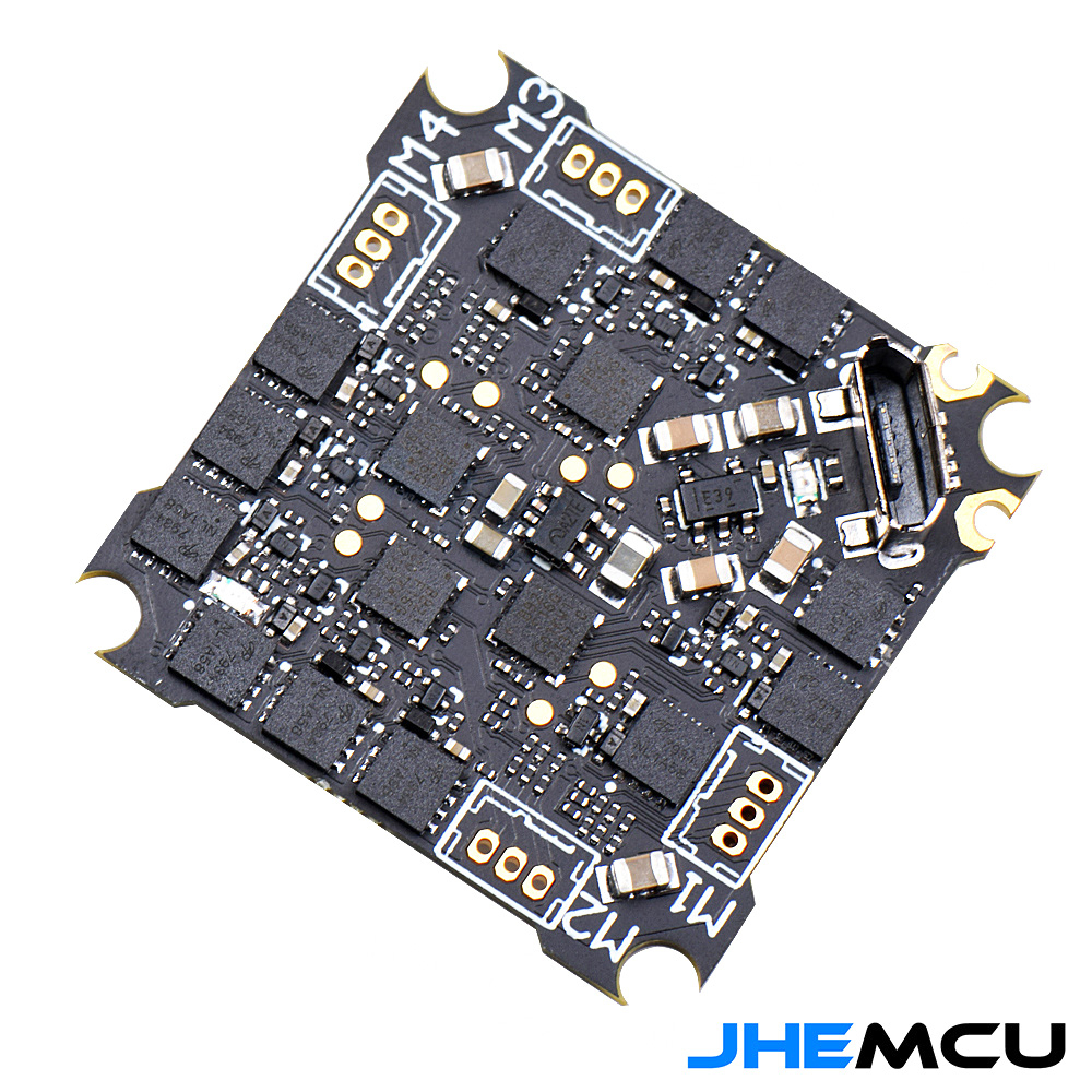JHEMCU F4 AIO F411 Flight Controller BLHELIS 12A 4in1 ESC 1-2S 25.5X25 ...