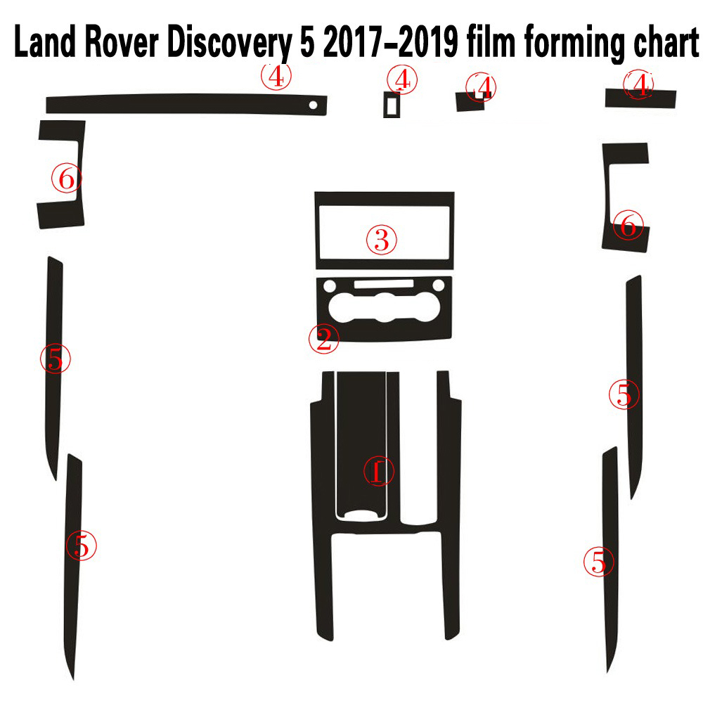 For Land Rover Discovery 5 Self Adhesive Car Stickers Carbon Fiber ...