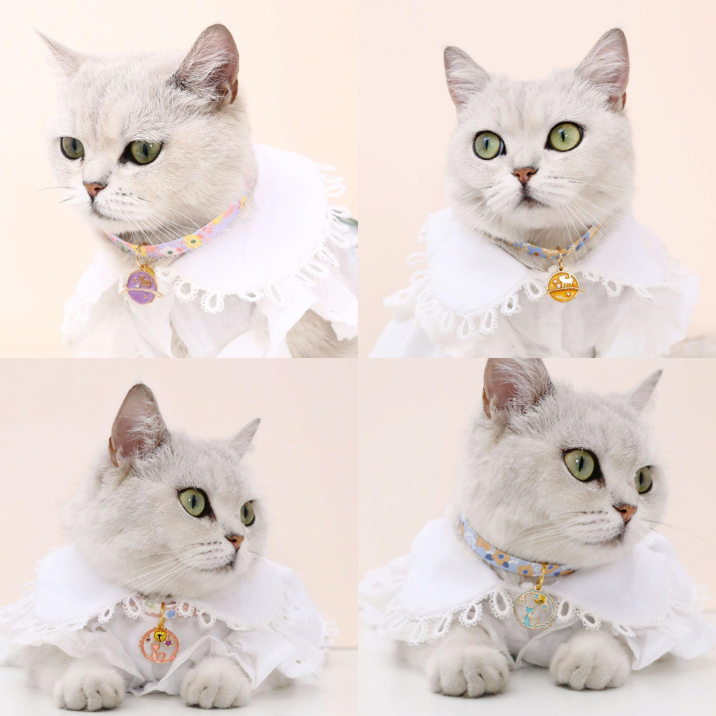 Pet Cat Dog pet collar fashion accessories Kucing Adjustable Geometric ...