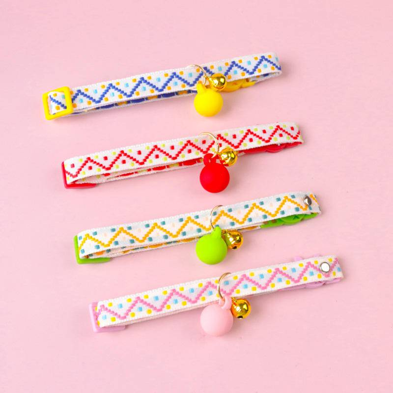 Pet Cat Dog pet collar fashion accessories Kucing Adjustable Geometric ...