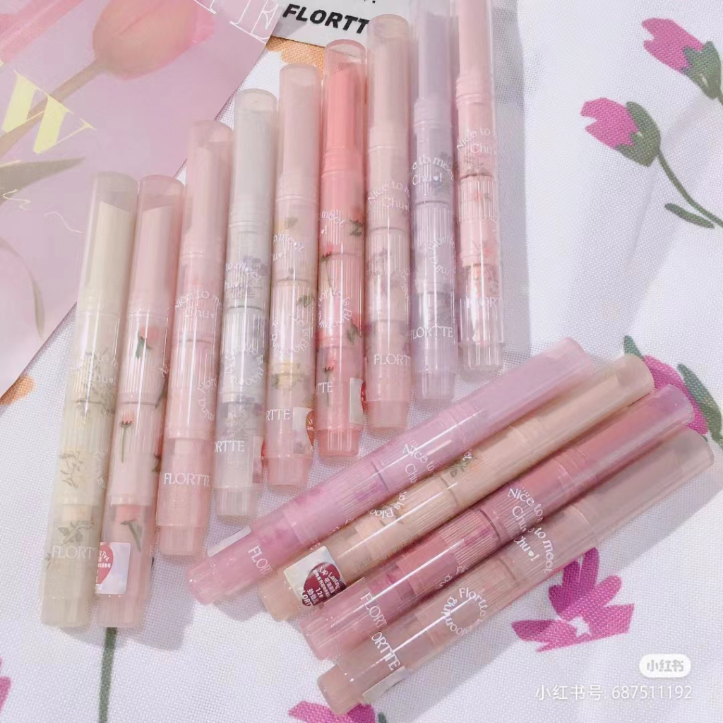 FLORTTE Lipstick First Kiss lip tint Love Jelly Lipstick Pen Lip Balm ...