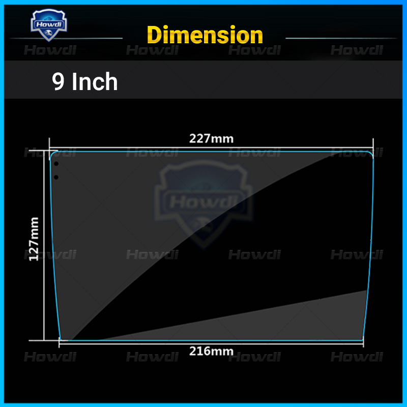 Car GPS Navigation Tempered Glass Anti glare Screen Protector For Car ...