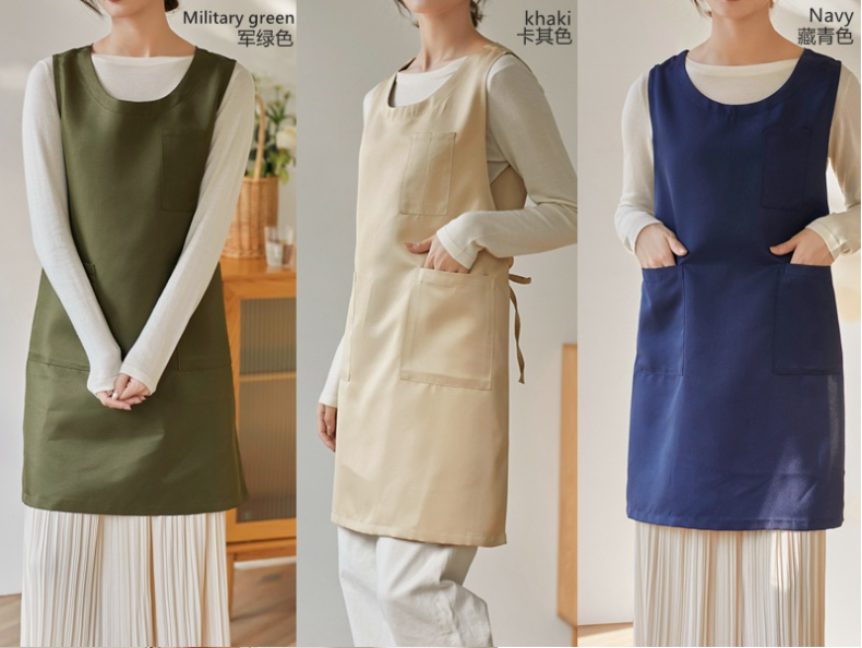 Ready Stock Home apron thickened polyester kitchen waterproof apron ...