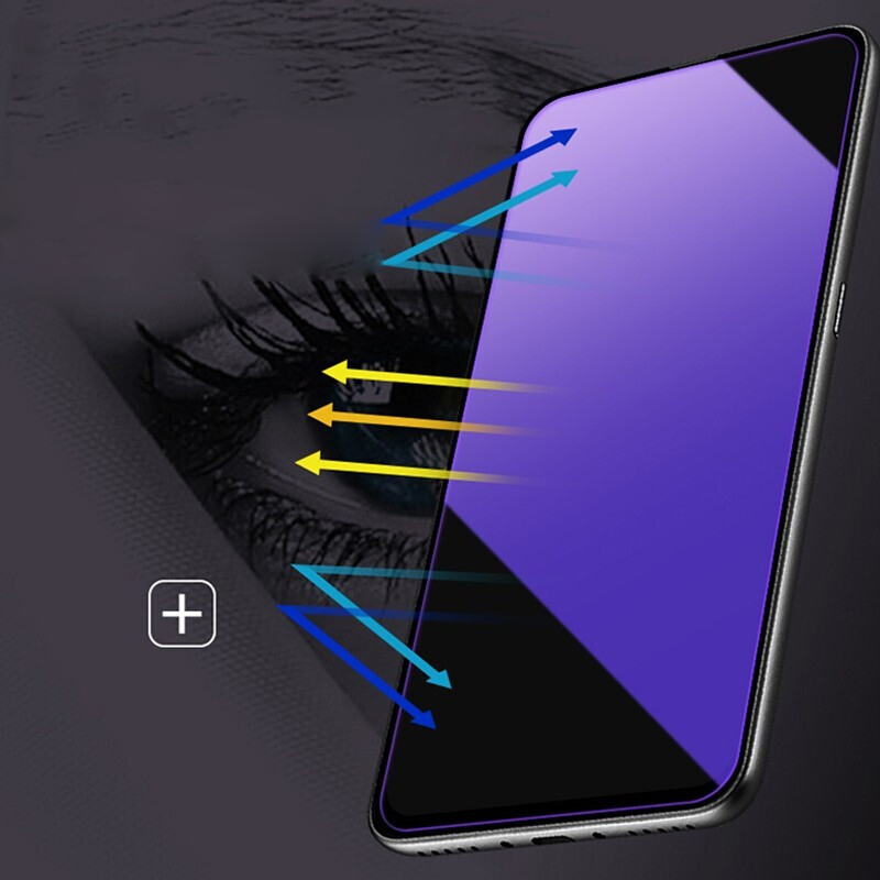 9H Anti Blue Light Tempered Glass For iPhone 16e 16 15 14 13 12 11 Pro ...