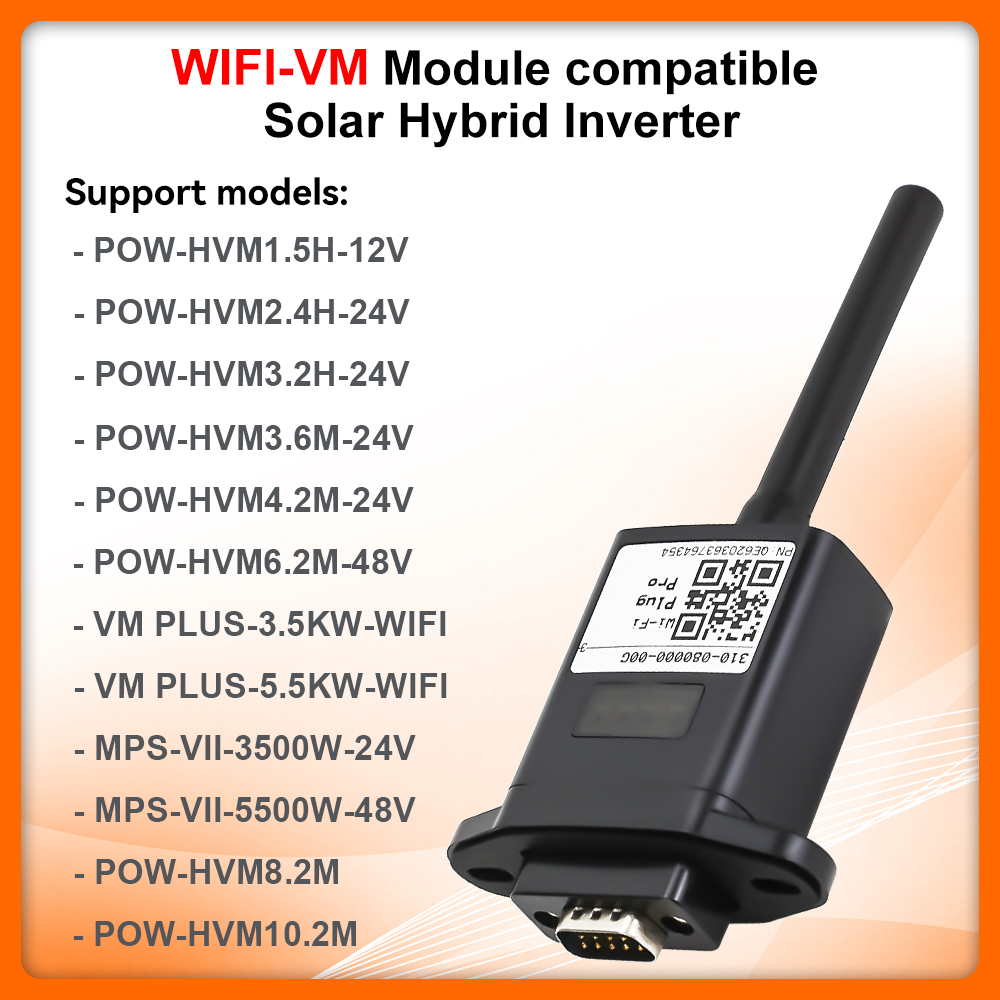 PowMr WIFI-VM WiFi Module Wireless Device With RS232 Remote Monitoring ...