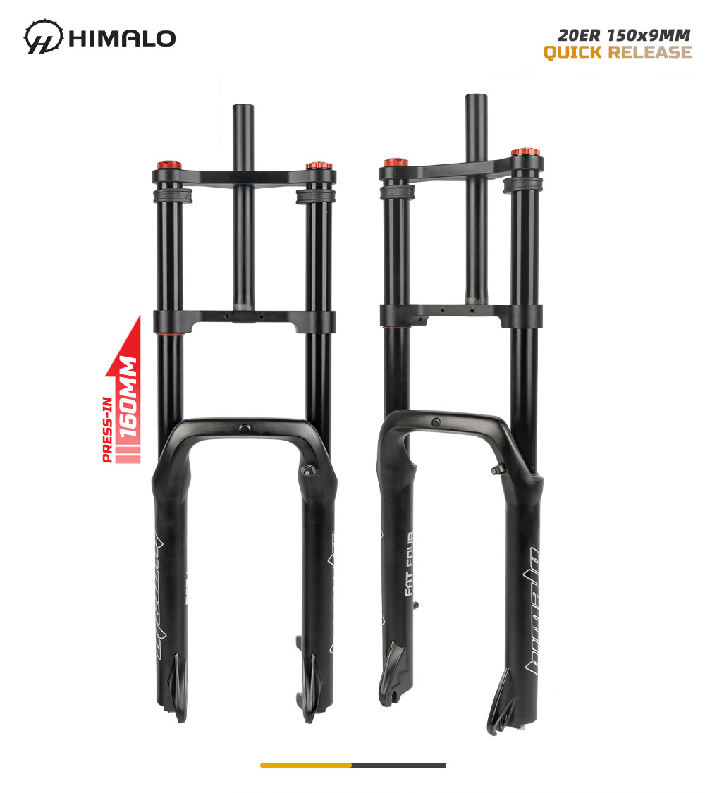 HIMALO Suspension Snow Fork for Fat Bike 20inch 26inch 26*5.0 tire 150 ...