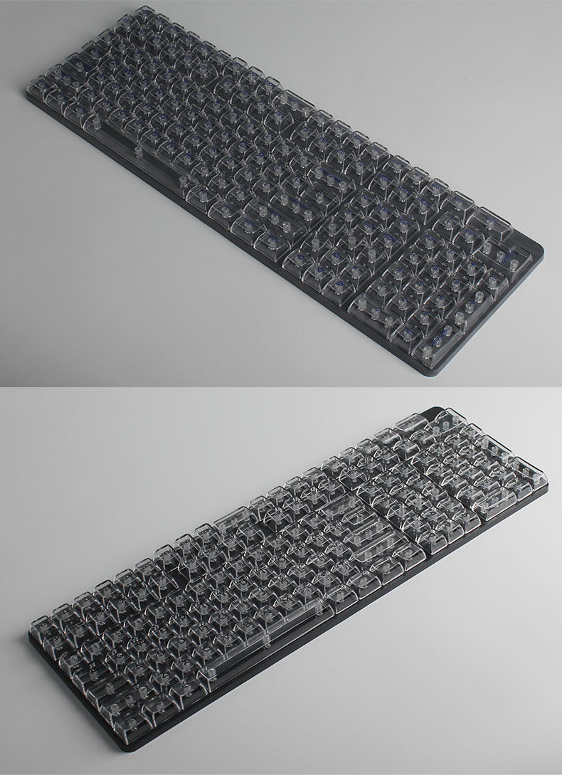 -LW- Ice Crystal Clear Transparent Key Cap PC Material CBSA Hight Front ...