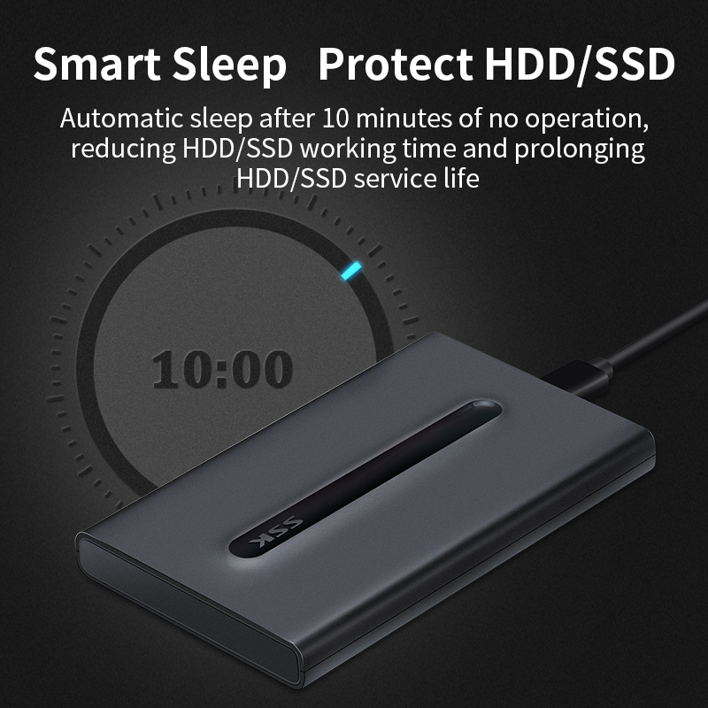 SSK 2.5 HDD Enclosure USB3.0 to SATA External Hard Drive Enclosure HDD ...