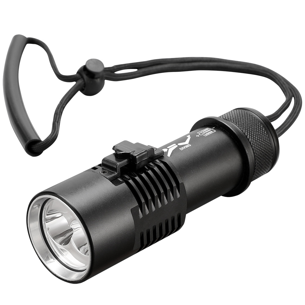 Diving Flashlight Yellow Light XHP70 5000lumen Underwater Lamp White ...