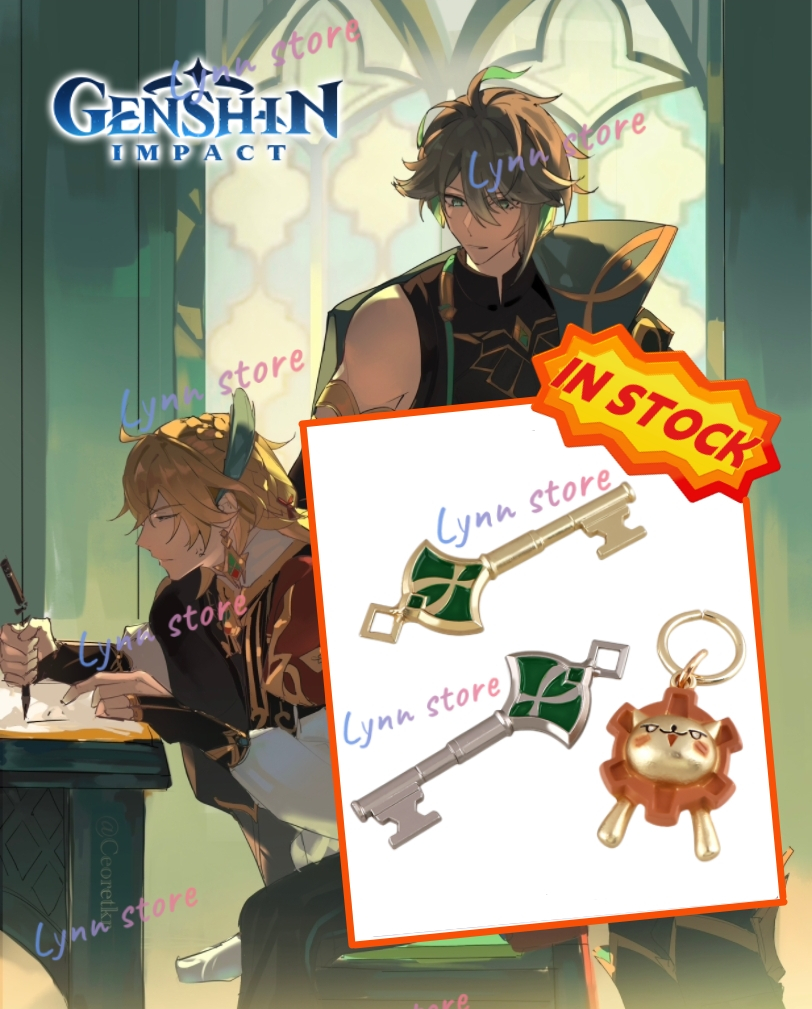 1 set GENSHIN IMPACT Alhaitham Metal Keyrings Cute GENSHIN SUMERU Lion ...