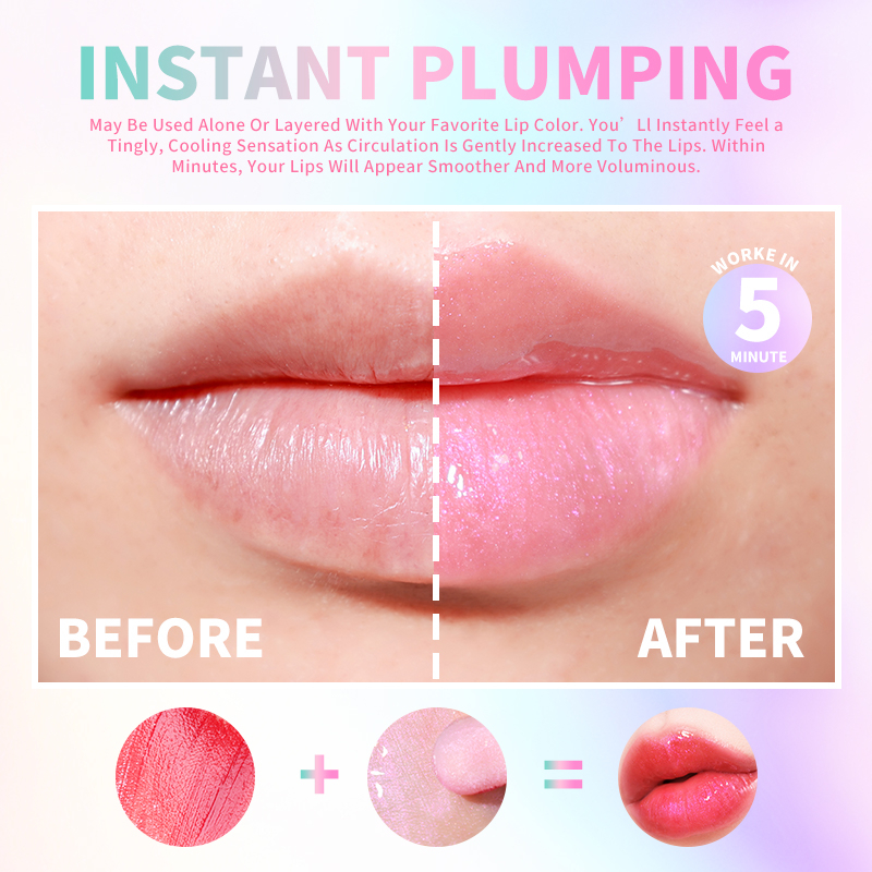 KIMUSE Lip Plumper Visibly Plumps Lips Intensely Lasting Fullness ...