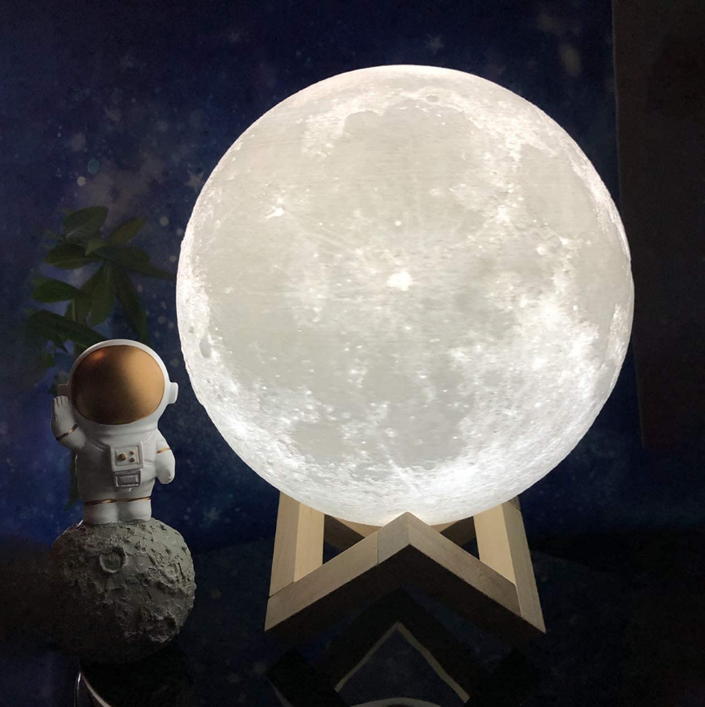 Moon Lamp 3D Printing Moon Night Light for Kids Bedroom 16 Colors ...