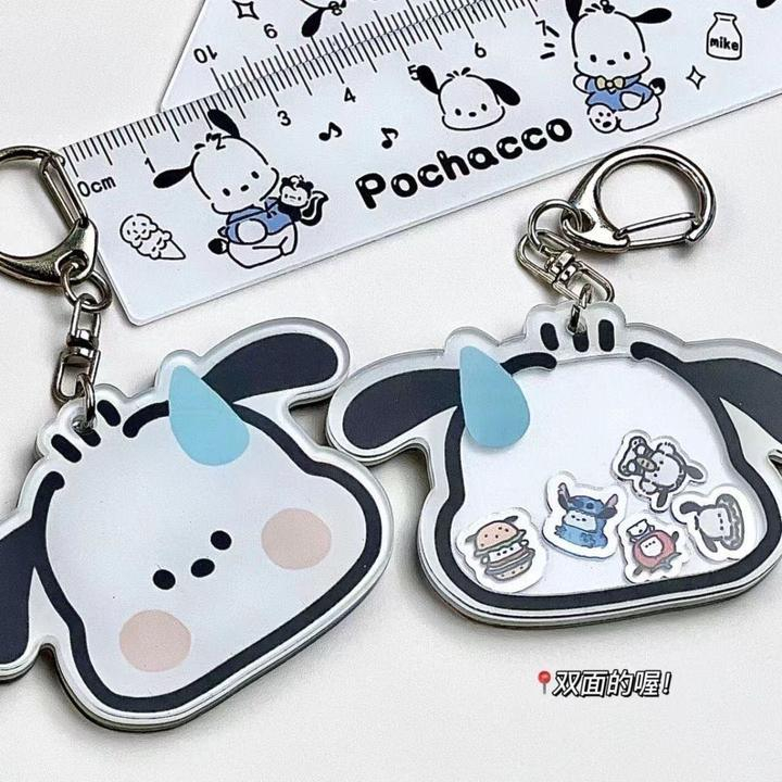 Ohaya pochacco Keychain Acrylic Shake Keyring Bag Earphone Pendant ...