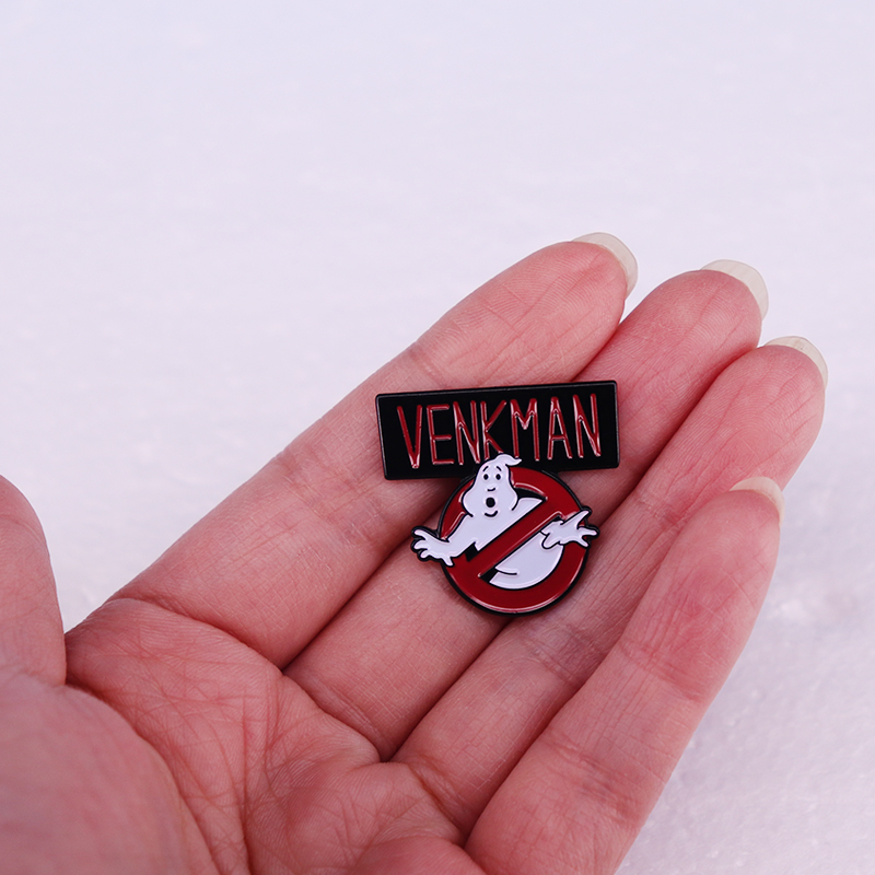 Ghostbusters Venkman Name Tag No Ghost Logo Enamel Pin Metal Brooch ...