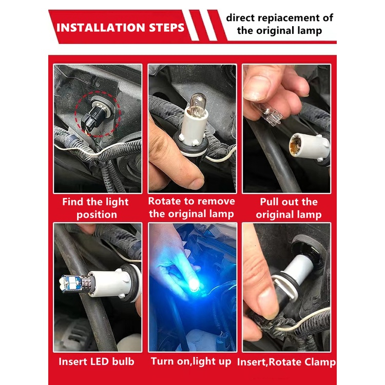 1PC T10/W5W LED Honda CRV Bulb Small Headlight CRV lamp LED Dome Light ...