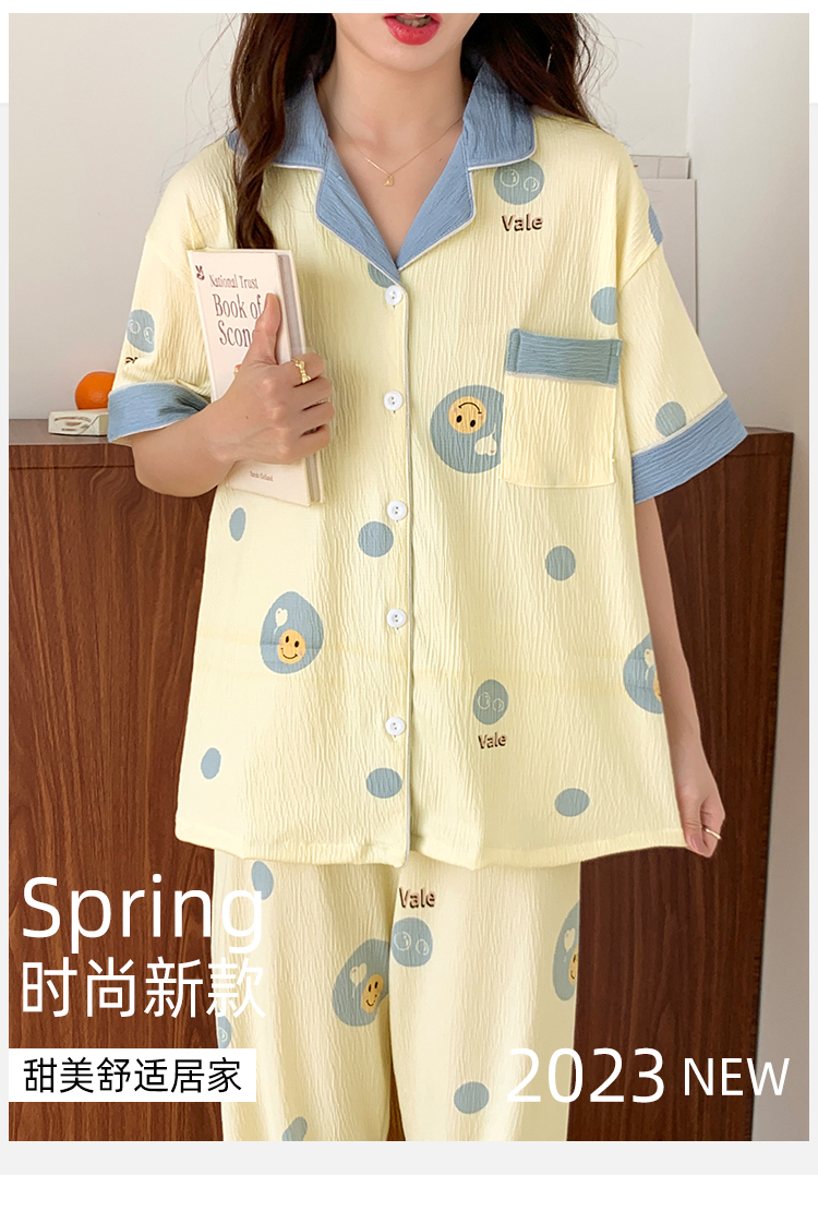 2XL-5XL Terno Pajama for Woman Cotton Plus size Pajamas Summer Short ...