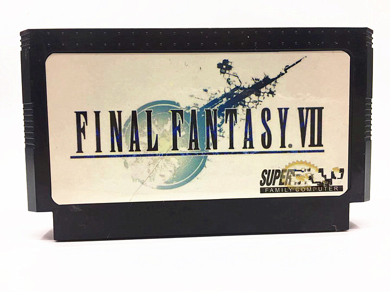 FINAL FANTASY VII Game Cartridge for 60PINS 8 bit game cartridge for 8 ...