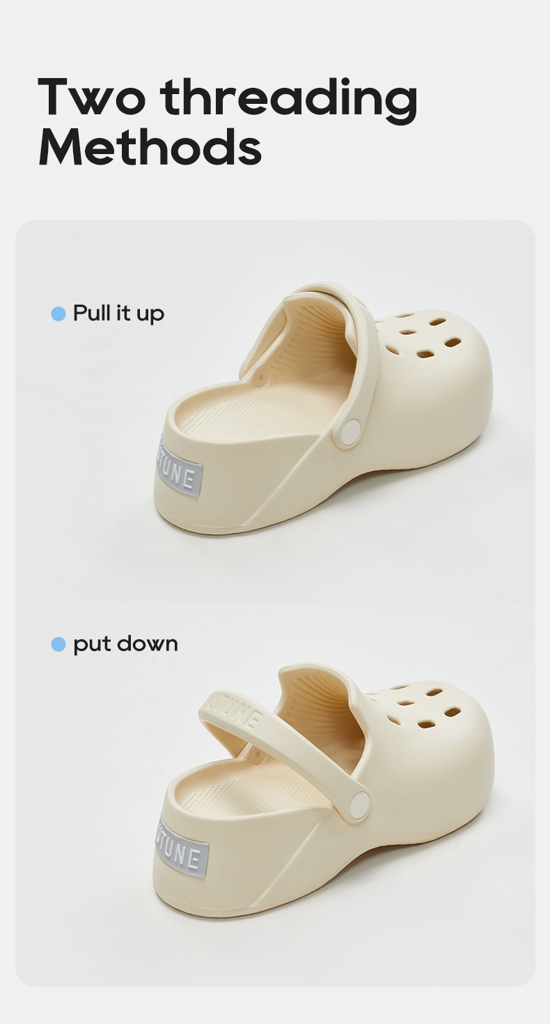 UTUNE Women Platform Clogs 5cm Thick Sole EVA Mules, Soft Comfortable ...
