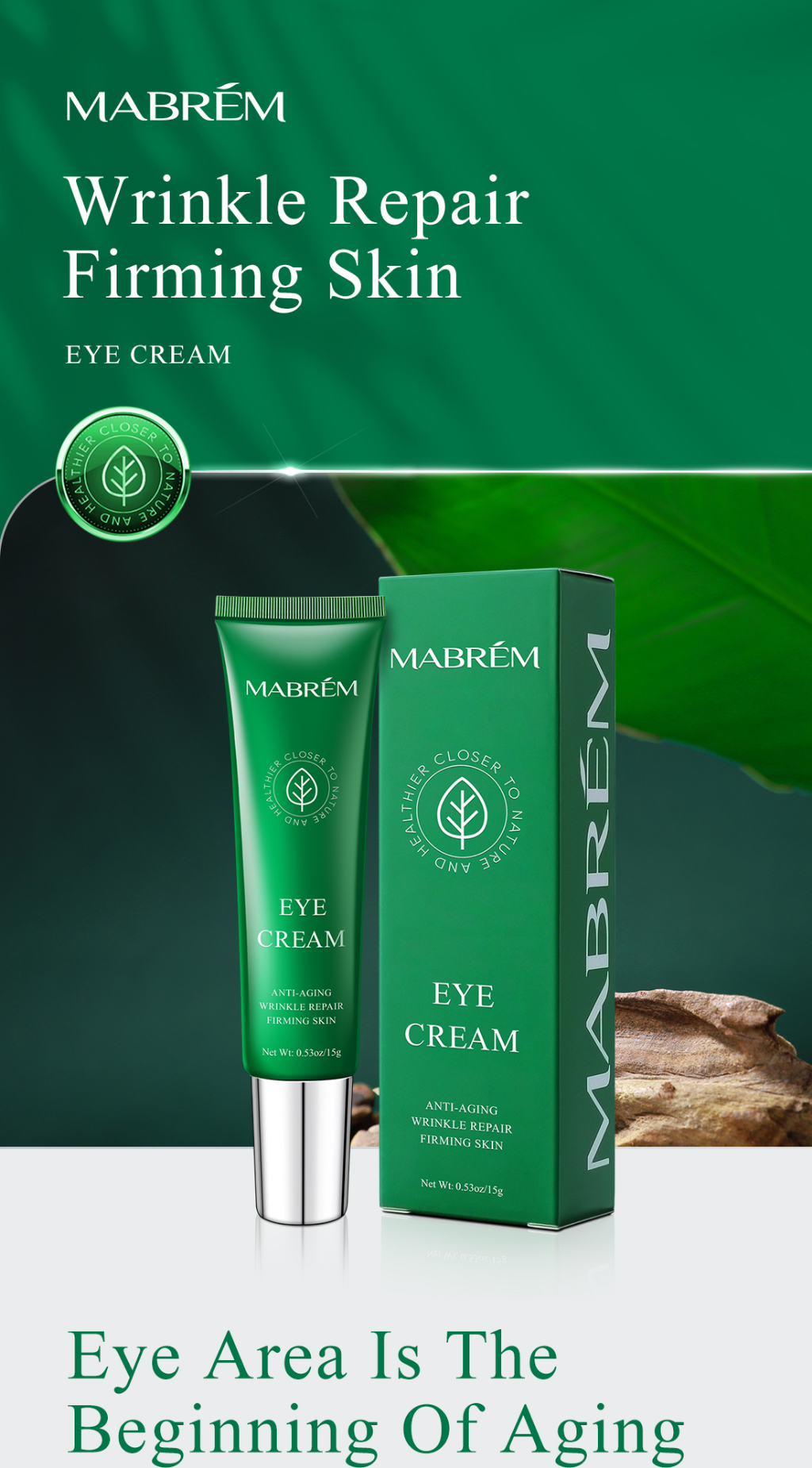 MABREM Eye Cream Anti Wrinkle Anti Edema Peptide Collagen Repair Dark ...