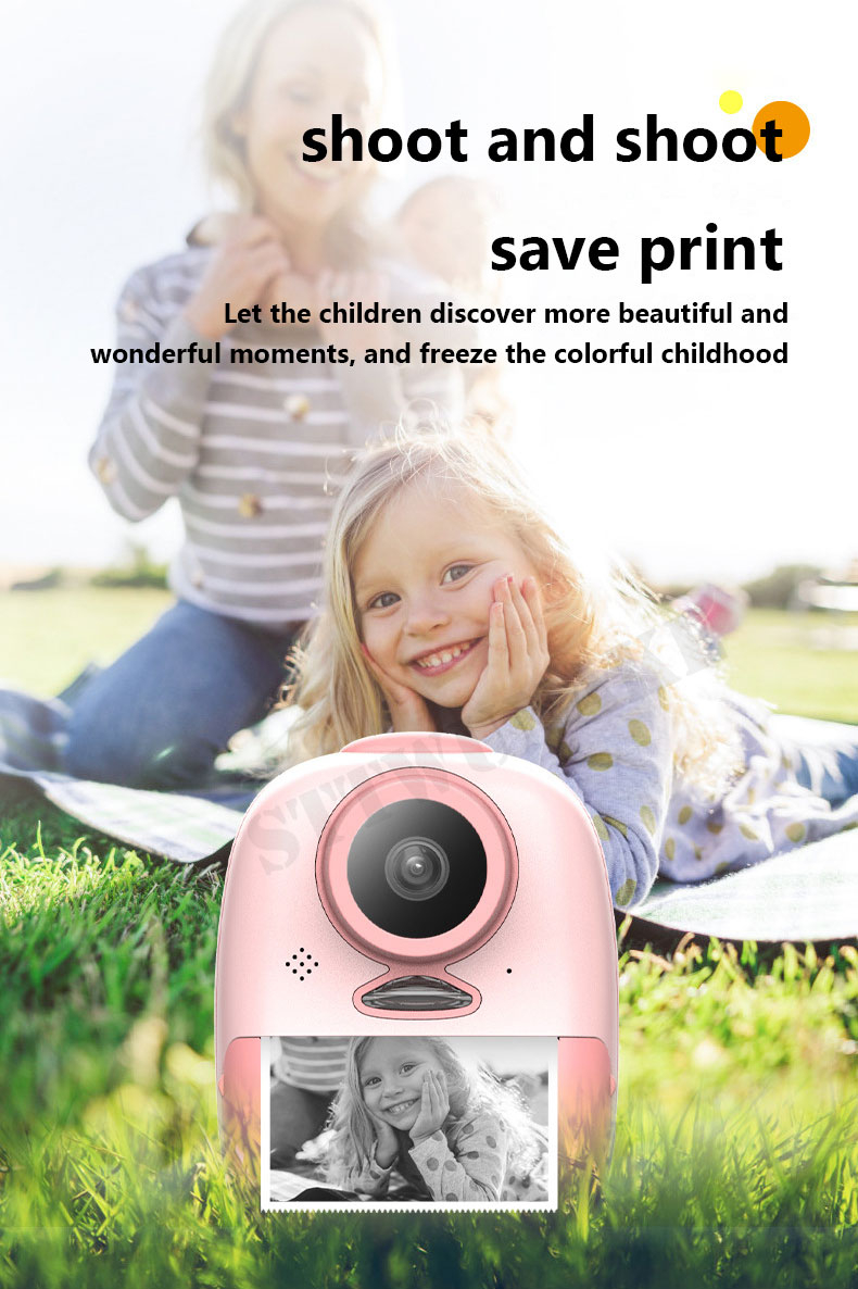 Instant Print Kids Camera – 26MP Rechargeable Video Camera for Child ...