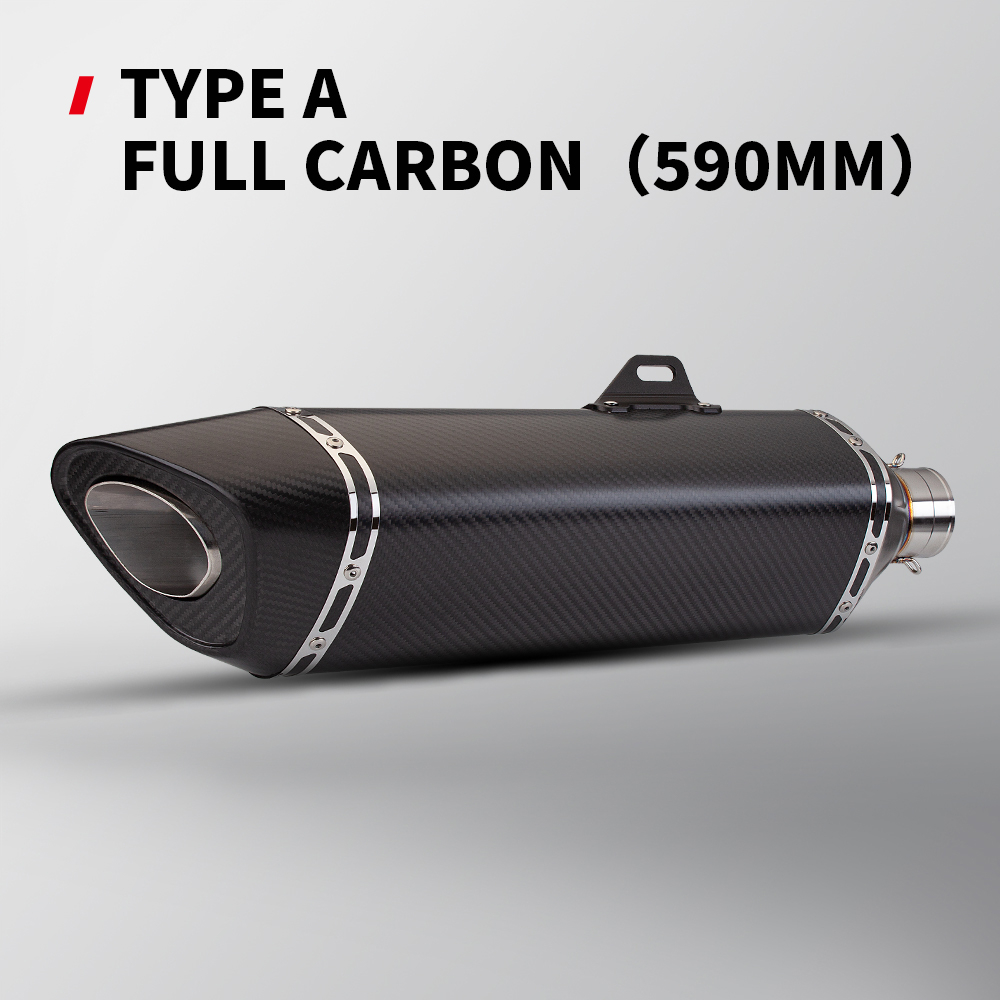 51mm Yoshimura R11 Conical Carbon Muffler Motorcycle Exhaust Sound Low ...