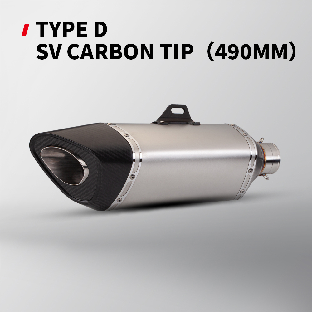 51mm Yoshimura R11 Conical Carbon Muffler Motorcycle Exhaust Sound Low ...