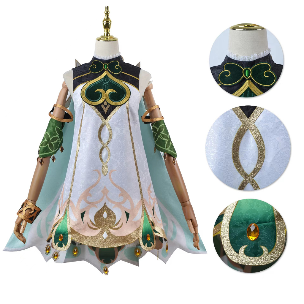 Jingyue Genshin Impact Nahida Cosplay Halloween Carnival Cos Clothing ...