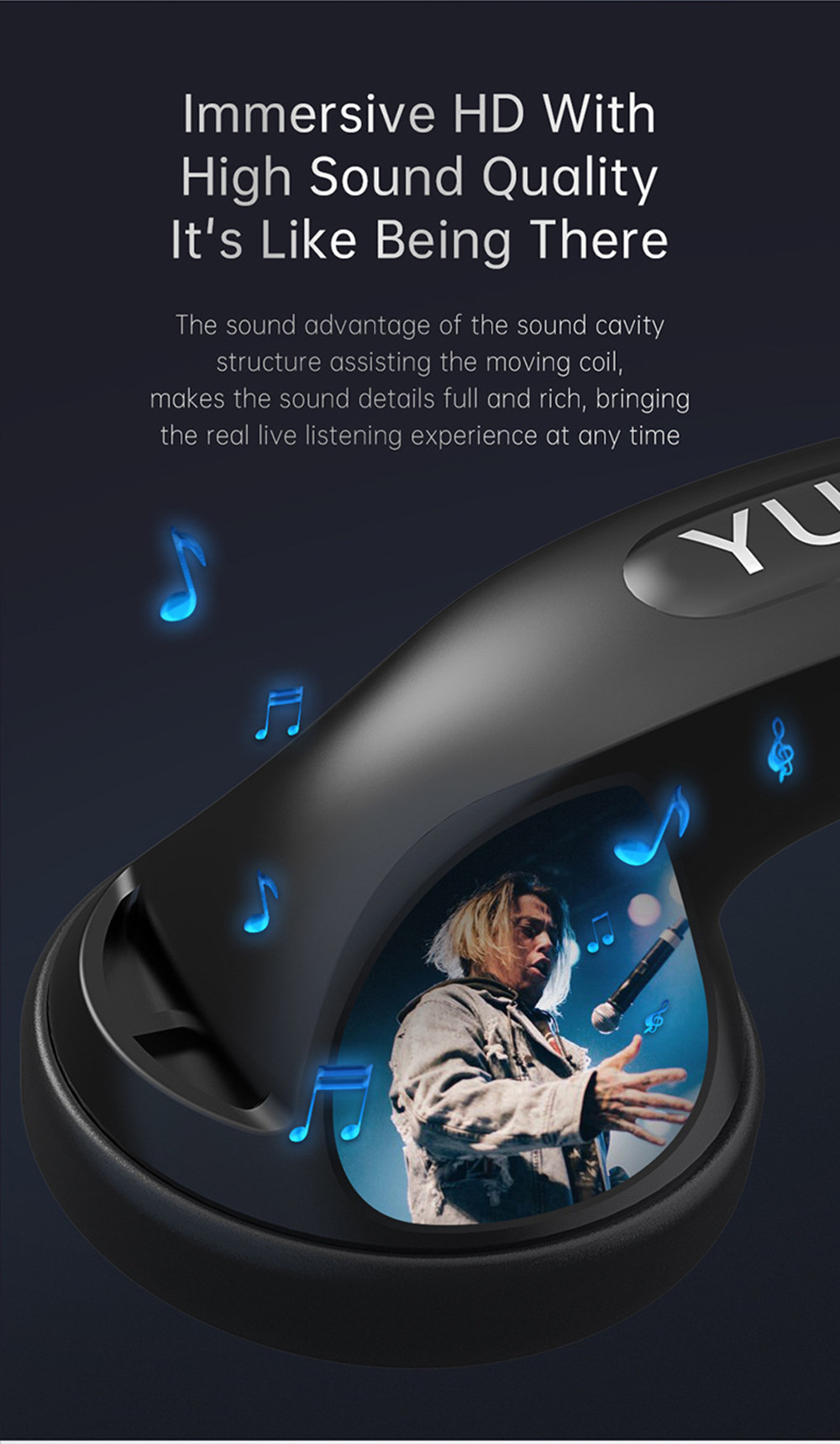 FONGE YUYIN Y100 In Ear Earphone HiFi EarBuds Flat Head earphone Bass ...