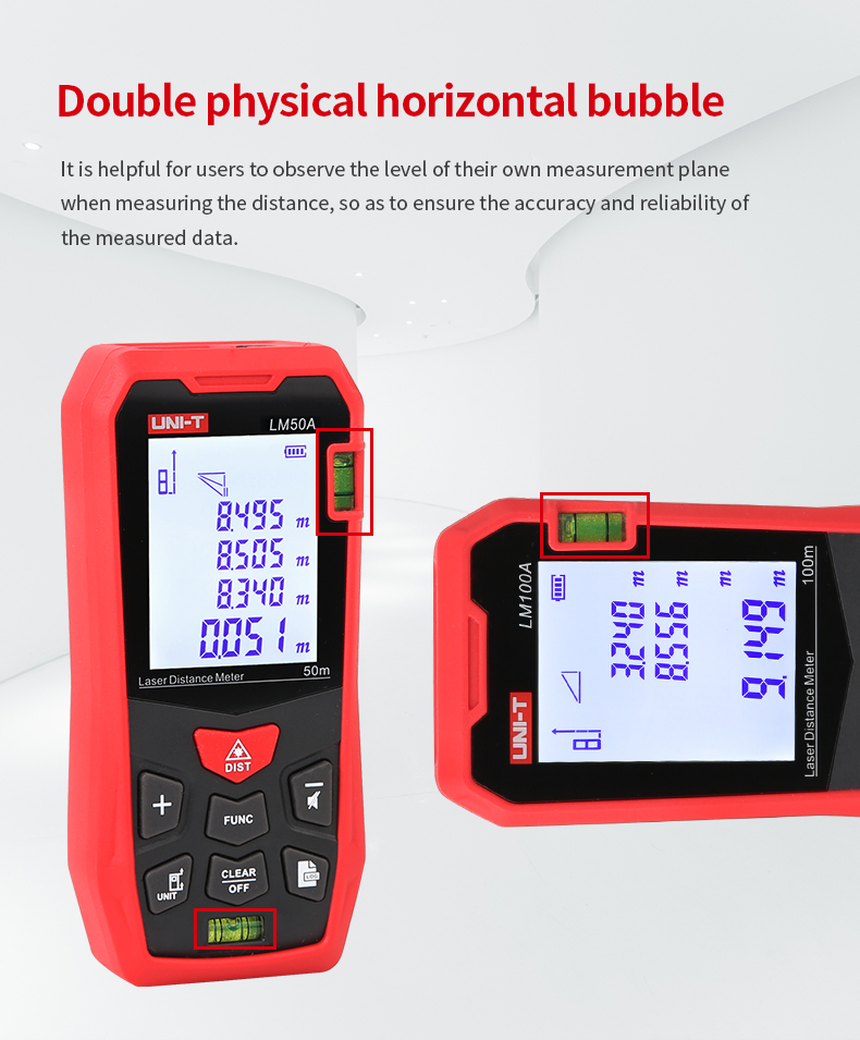 UNI-T Laser Rangefinder LM50A LM100A 50m 100m Digital Distance Meter | Shopee Philippines