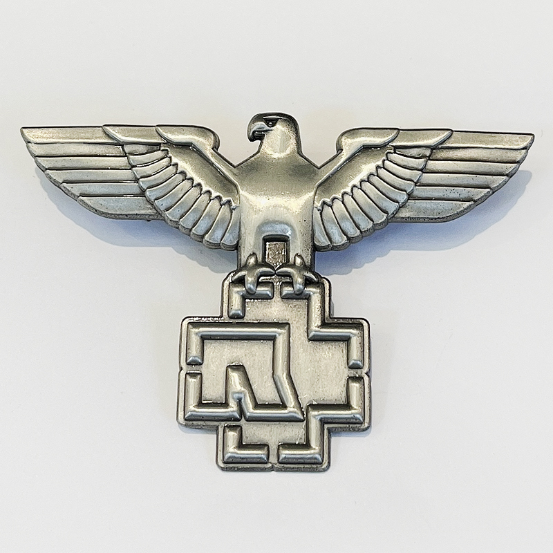 Rammstein eagle symbol enamel pin metal badge vintage brooches backpack ...