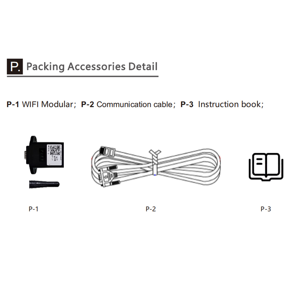 PowMr WIFI-HVM-P2 Wireless WiFi Module Device with RS232 Remote ...